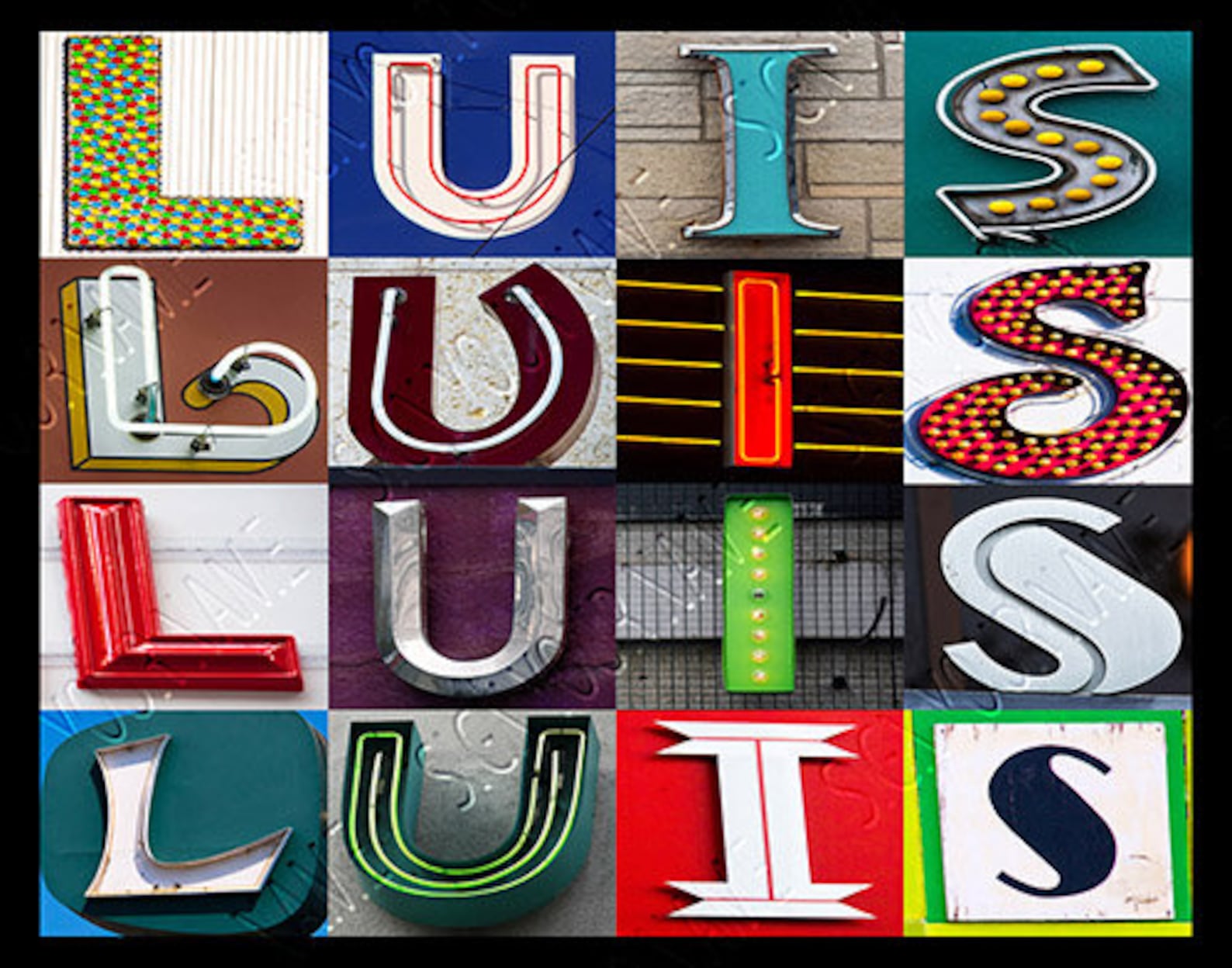 Personalized Poster Featuring LUIS Showcased in Photos of Sign - Etsy