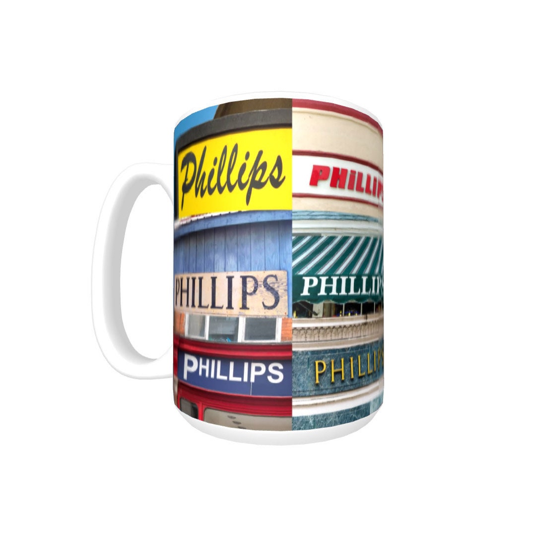 Personalized Coffee Mug featuring the name PHILLIPS in photos | Etsy