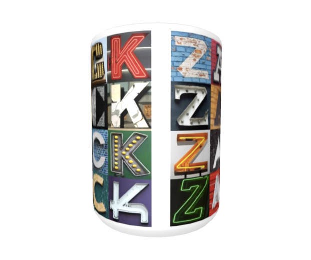 Personalized Coffee Mug Featuring the Name ZACK in Sign Letter Photos ...