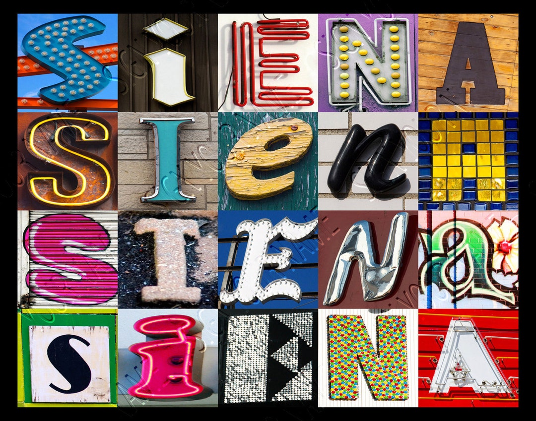 Personalized Poster Featuring SIENA Showcased in Photos of - Etsy