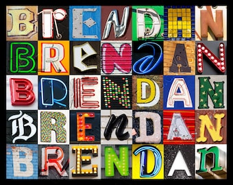 Brendan Name Sign - Etsy