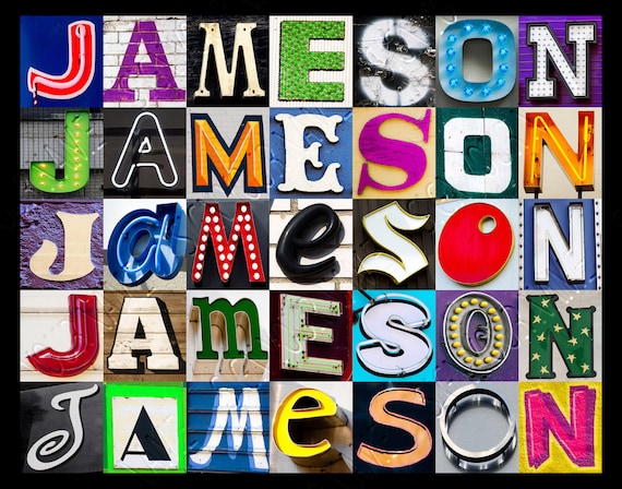 Personalized Poster Featuring JAMESON Showcased in Photos of | Etsy