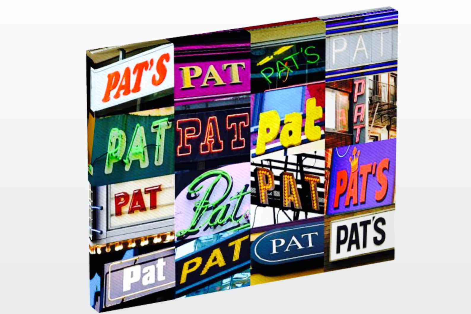 Personalized Photo Canvas Featuring the Name PAT in Photos of - Etsy