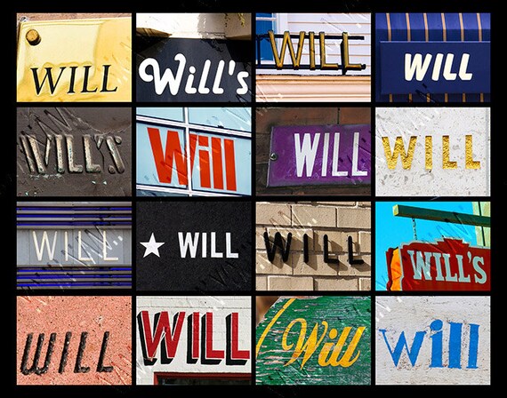 Personalized Poster Featuring WILL Showcased in Photos of | Etsy