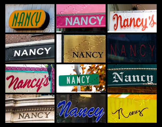 Personalized Poster Featuring NANCY Showcased in Photos of | Etsy