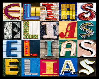 GAIL Personalized Poster Featuring Photos of Letters From | Etsy