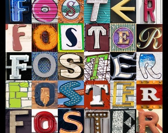 Personalized Poster Featuring ADDIE in Photos of Alphabet | Etsy