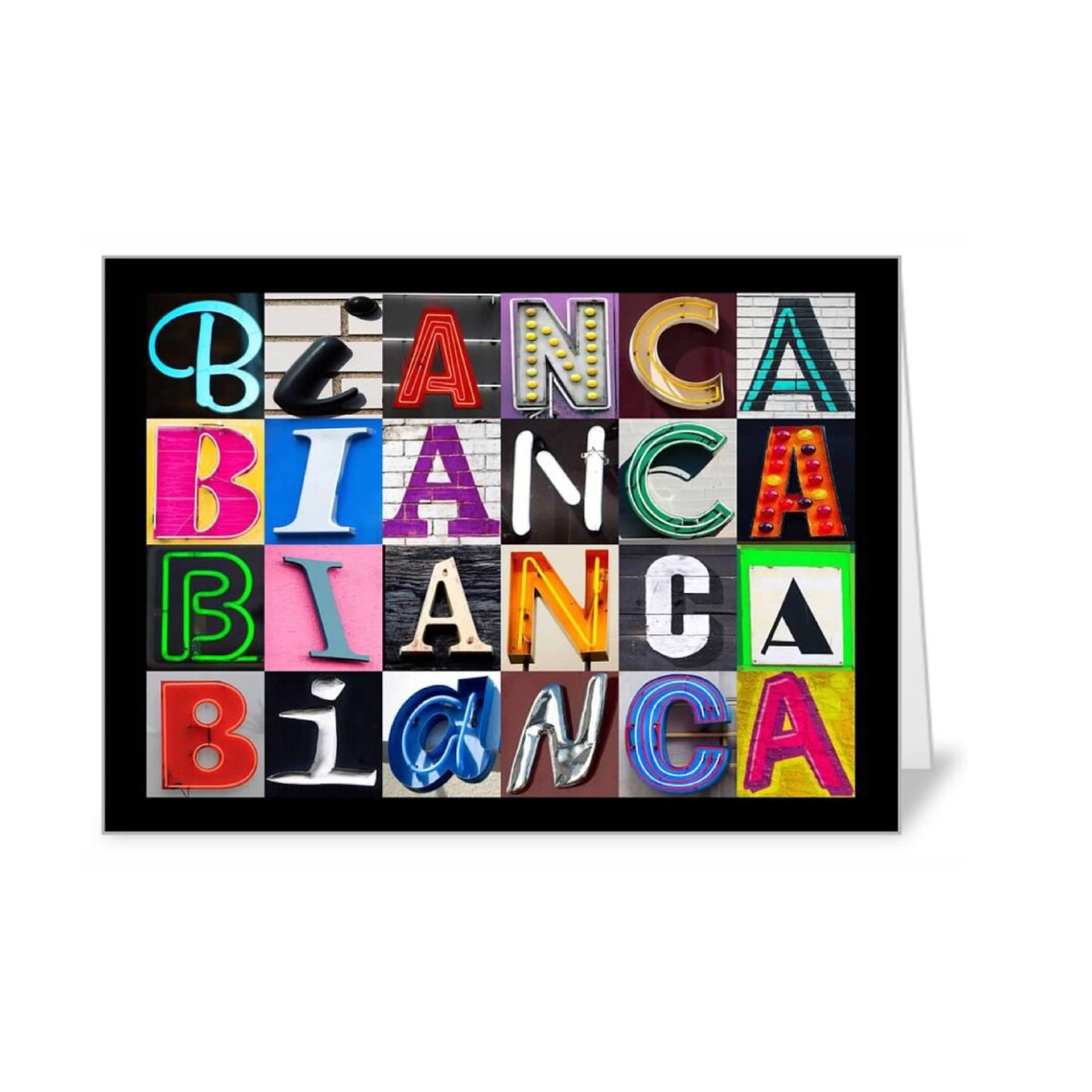 Personalized Stationery Featuring the Name BIANCA in Photos of - Etsy