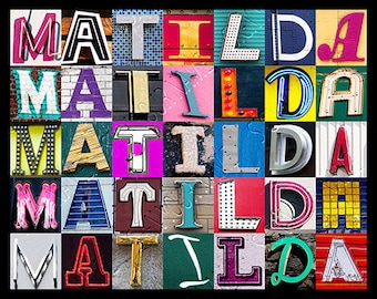 Matilda Name Print - Etsy UK