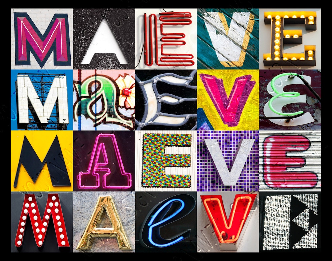 Personalized Poster Featuring MAEVE Showcased in Photos of Letters From ...