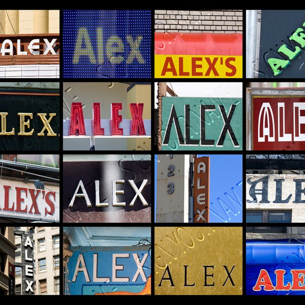 Alex Name Art - Etsy