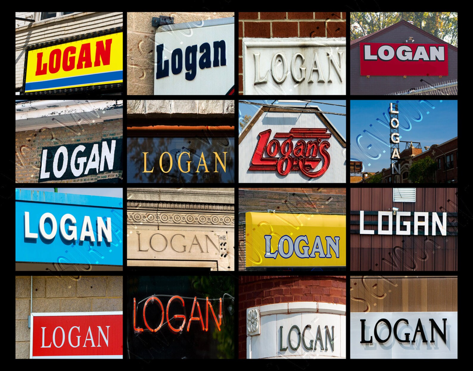 Personalized Poster Featuring LOGAN Showcased in Photos of - Etsy