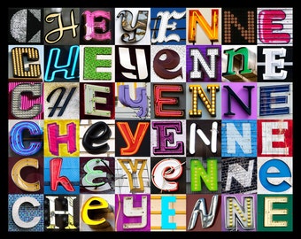Cheyenne Name Sign - Etsy