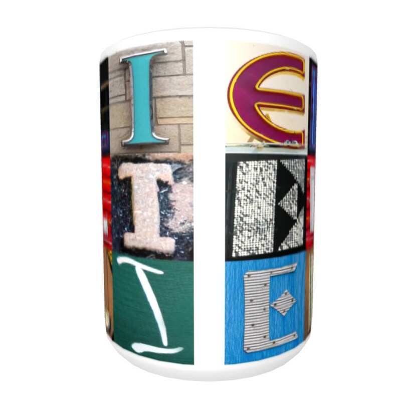 ELI Personalized Coffee Mug featuring the name in sign letter | Etsy