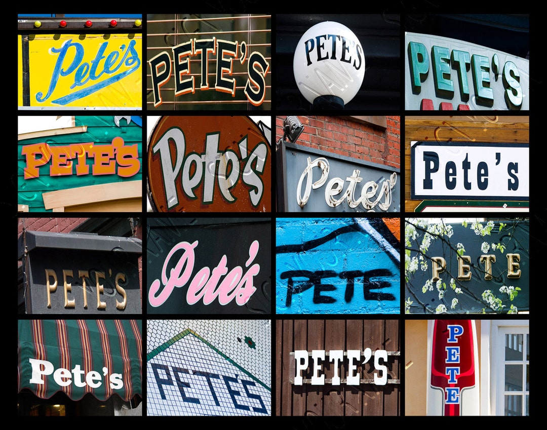 Personalized Poster Featuring PETE Showcased in Photos of Actual Signs ...