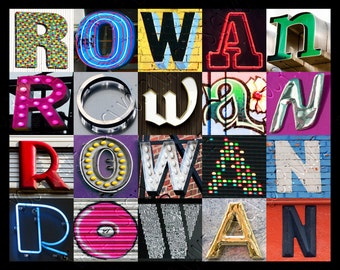 Rowan Name Signs - Etsy