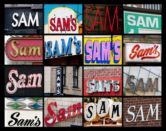 Sam Name Print - Etsy