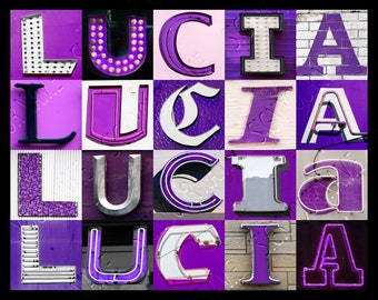 Lucia Name Art - Etsy