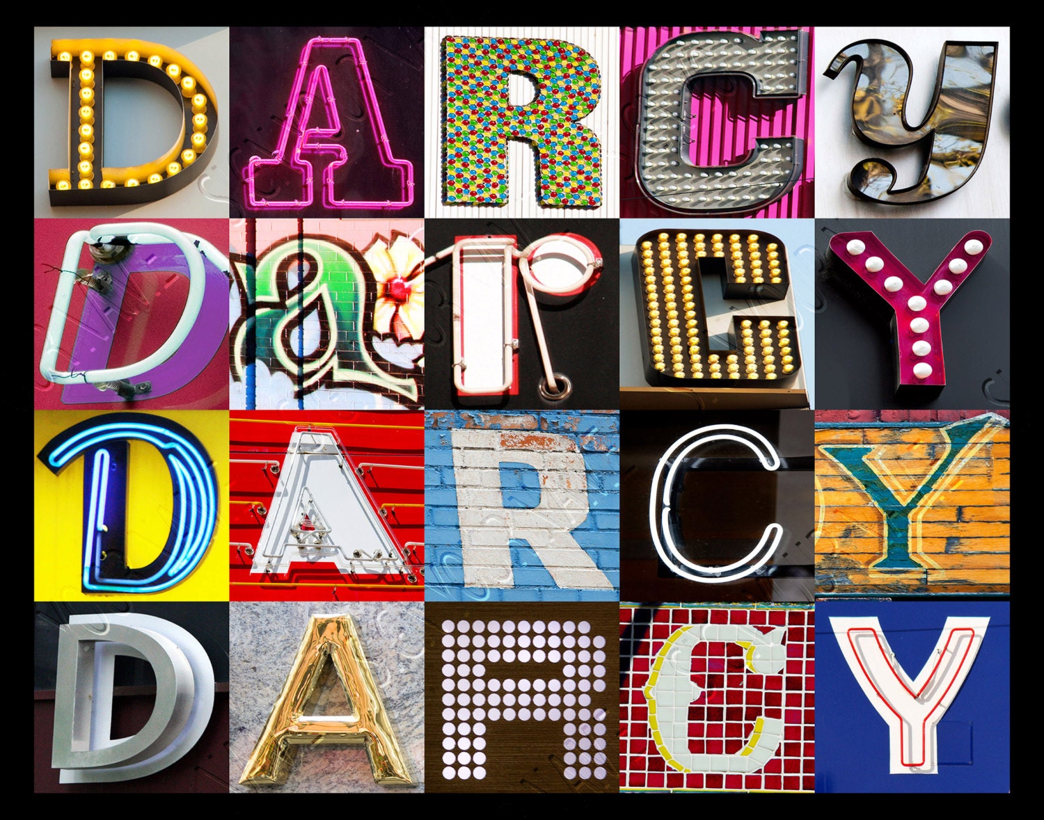 Personalized Poster Featuring DARCY Showcased in Photos of - Etsy