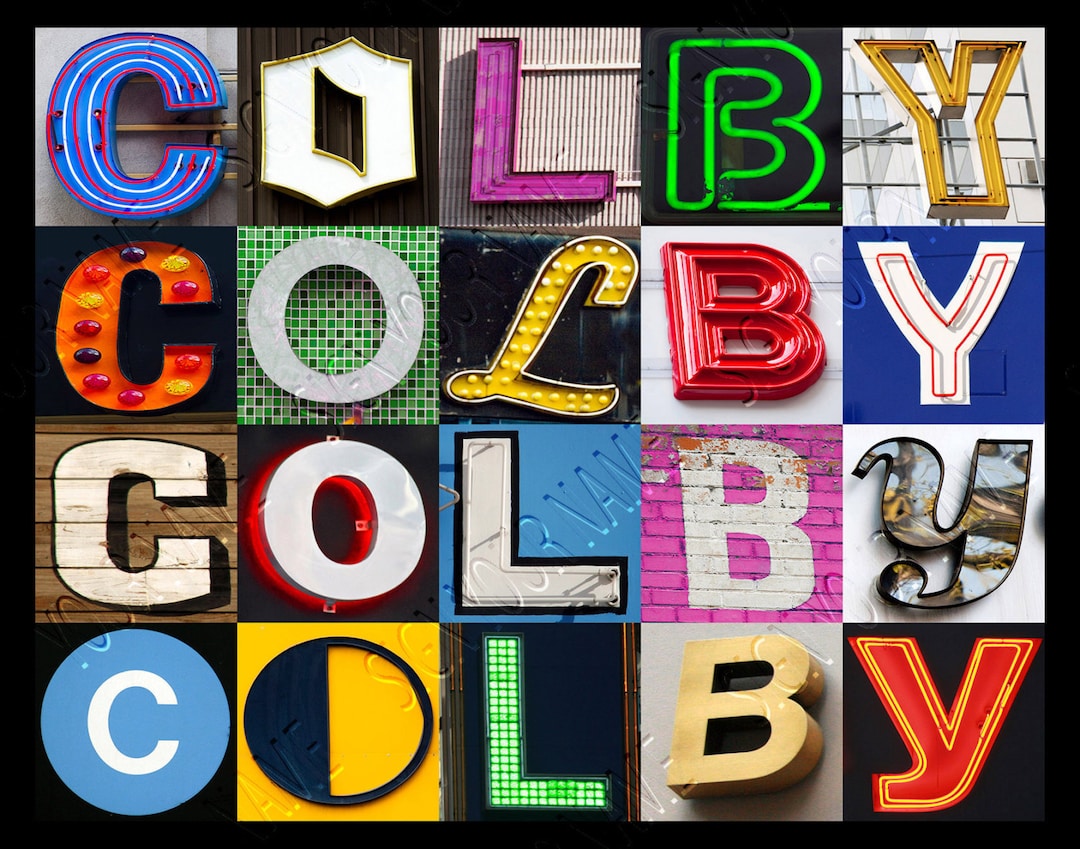 COLBY or KOLBY Personalized Poster Featuring Showcased in Photos of ...