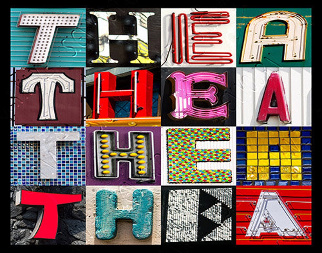 THEA Personalized Poster Featuring Photos of Letters From Signs ...