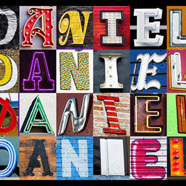 Daniel Name Wall Art - Etsy
