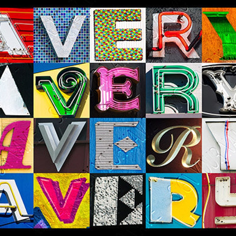 Avery Name Sign - Etsy