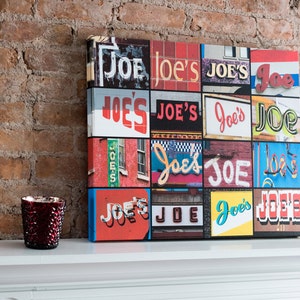Personalised Photo Canvas With Names in Photos of Signs; Canvas Prints ...