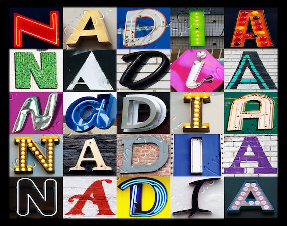 Personalized Poster Featuring NADIA Showcased in Photos of | Etsy
