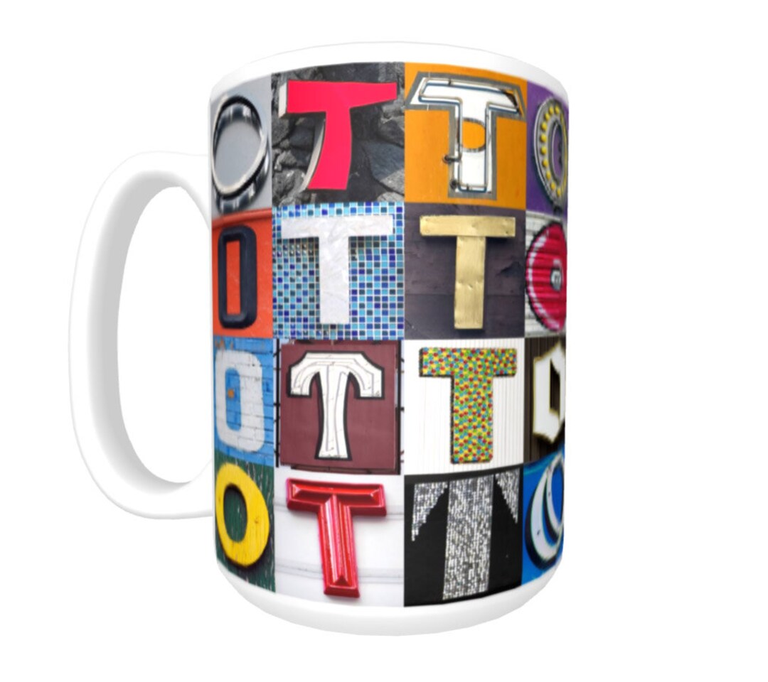 OTTO Personalized Coffee Mug Featuring the Name in Sign Letter Photos ...