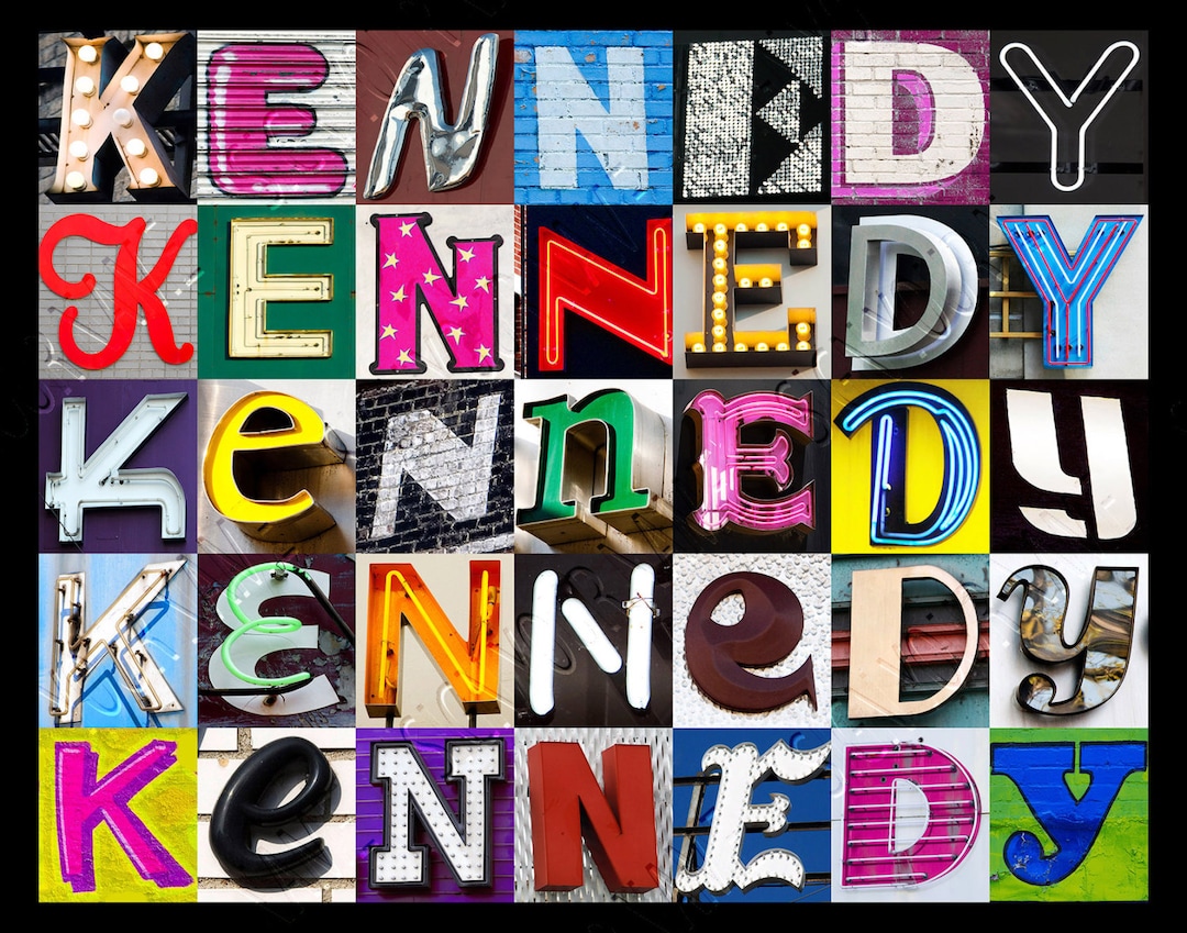 Personalized Poster Featuring KENNEDY Showcased in Photos of Sign ...