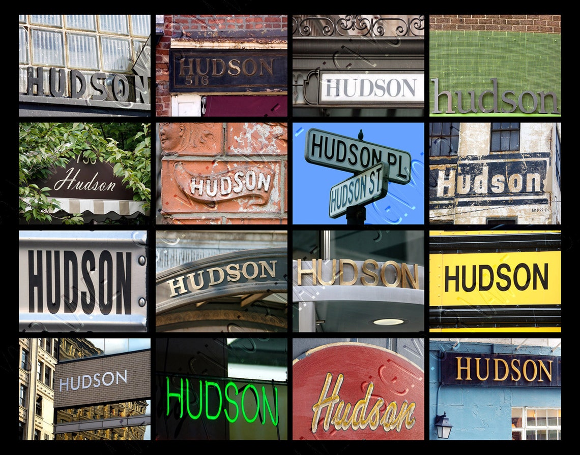 Personalized Poster Featuring HUDSON Showcased in Photos of Actual ...