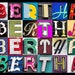 BERTHA Personalized Poster Featuring Photos of Sign Letters Typography ...
