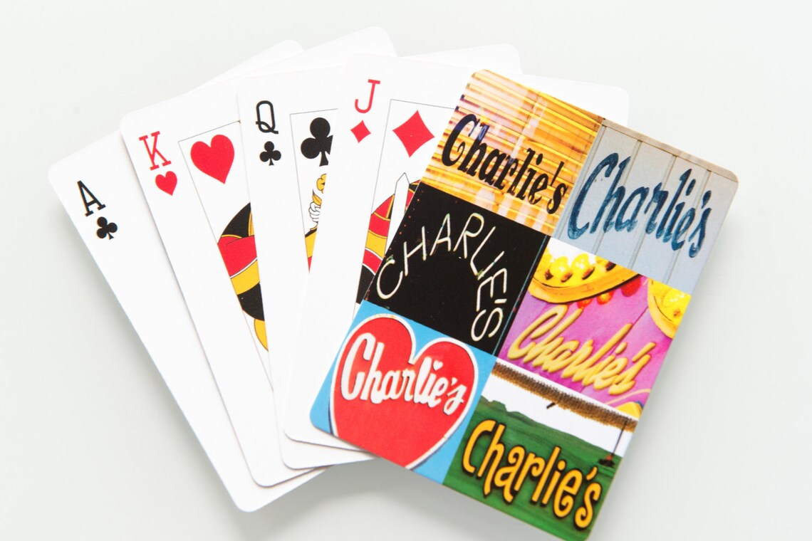 Custom Playing Cards Featuring the Name CHARLIE in Actual Sign - Etsy