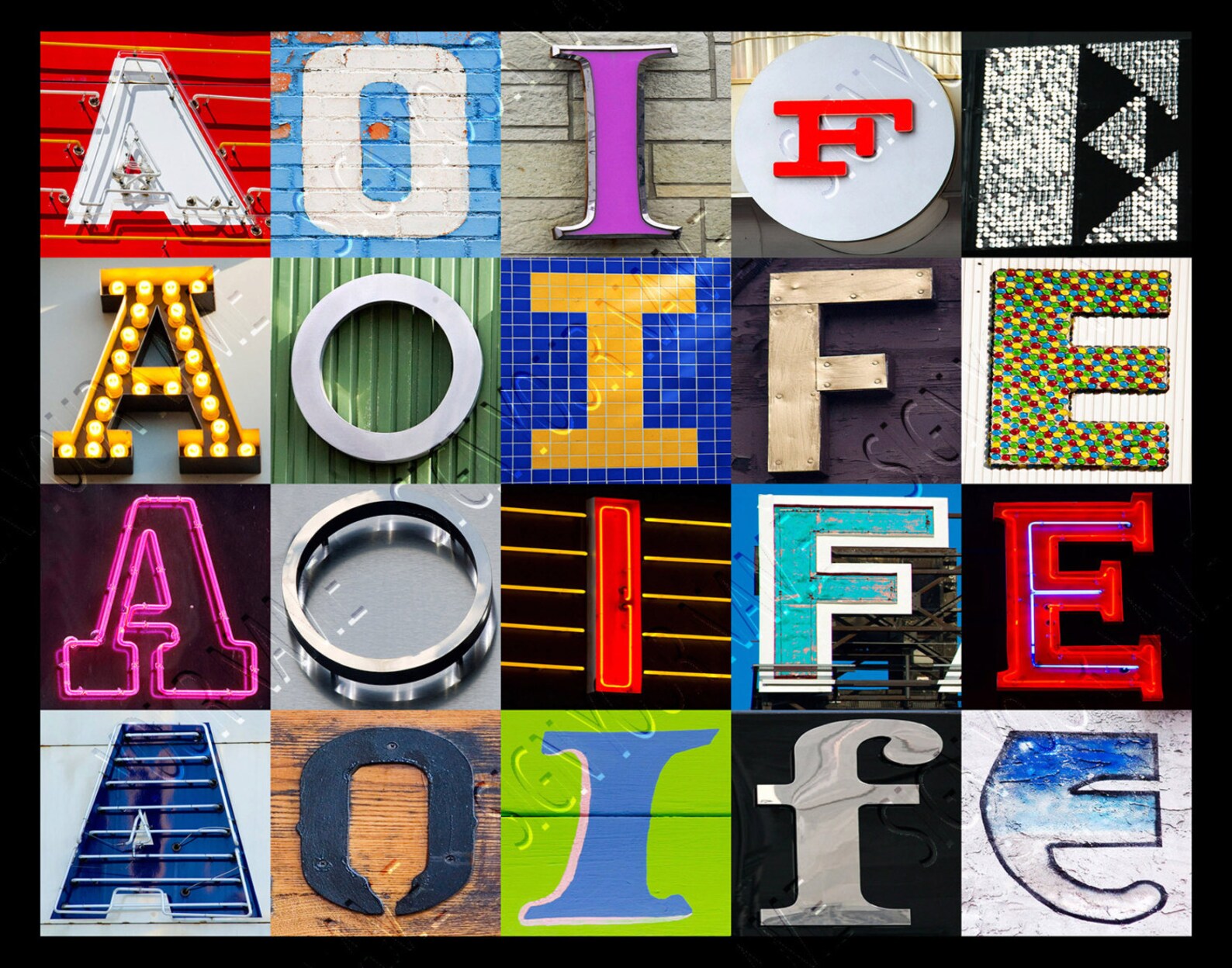 Personalized Poster Featuring AOIFE Showcased in Photos of Letters From ...