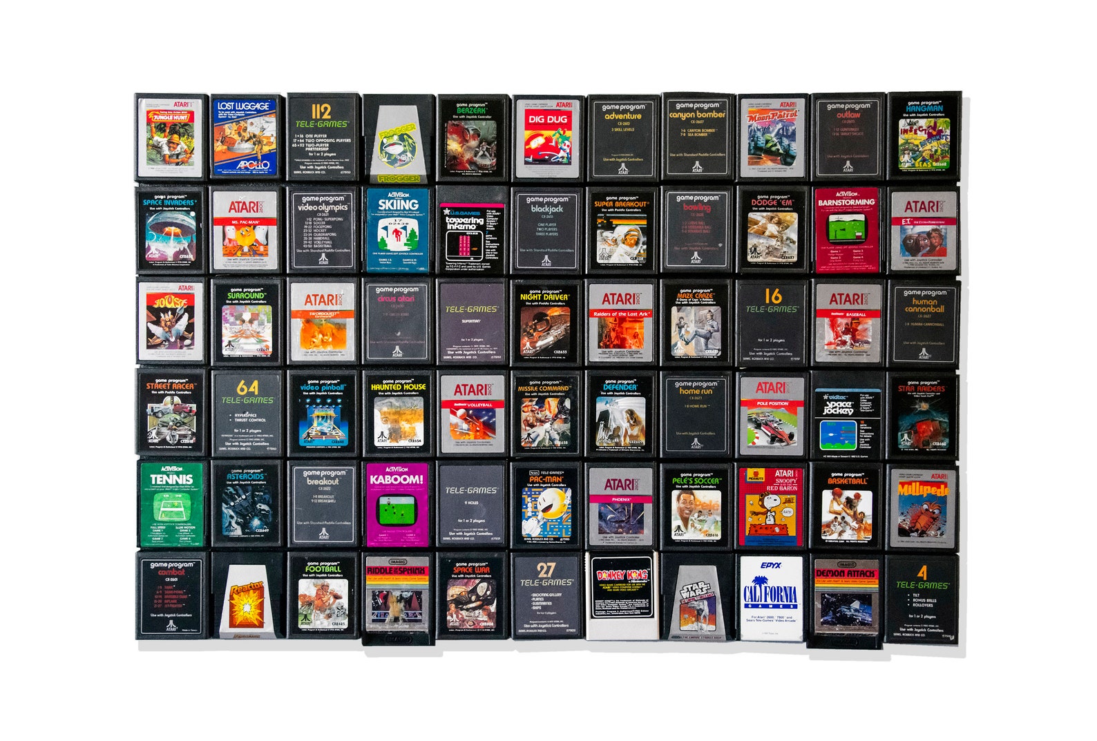 Video Game Wall Art Display Using Authentic Vintage Atari 2600 ...