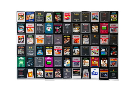 Video Game Wall Art Display Using Authentic Vintage Atari 2600 - Etsy