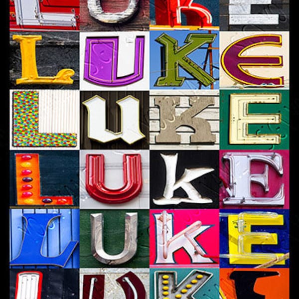 Luke Name Signs - Etsy