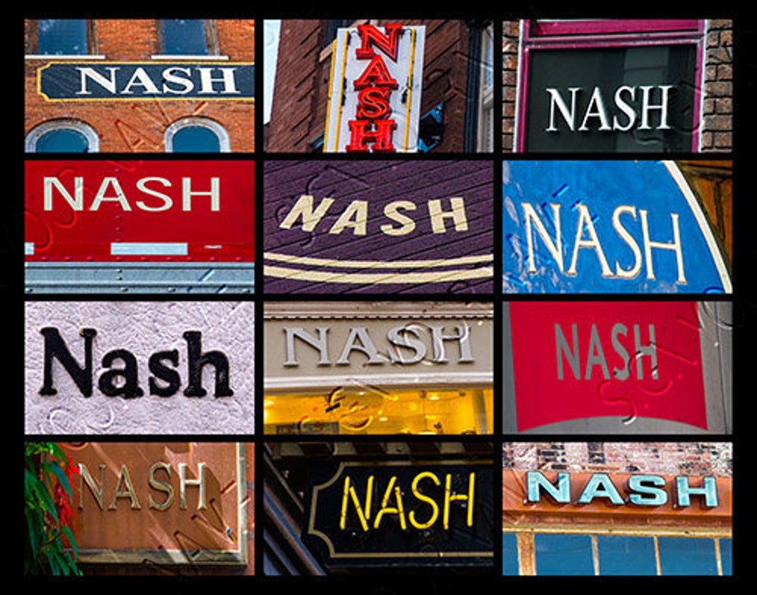 NASH Personalized Poster Featuring the Name Showcased in Photos of ...
