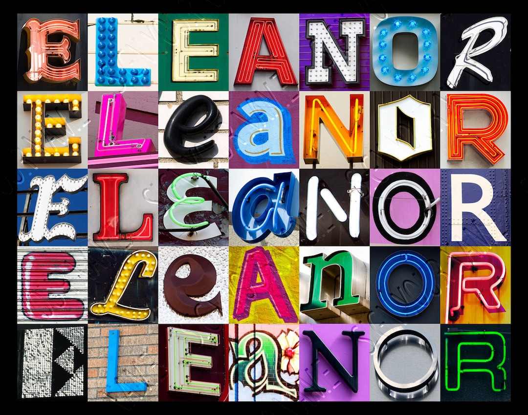 Personalized Poster Featuring ELEANOR Showcased in Photos of Sign ...