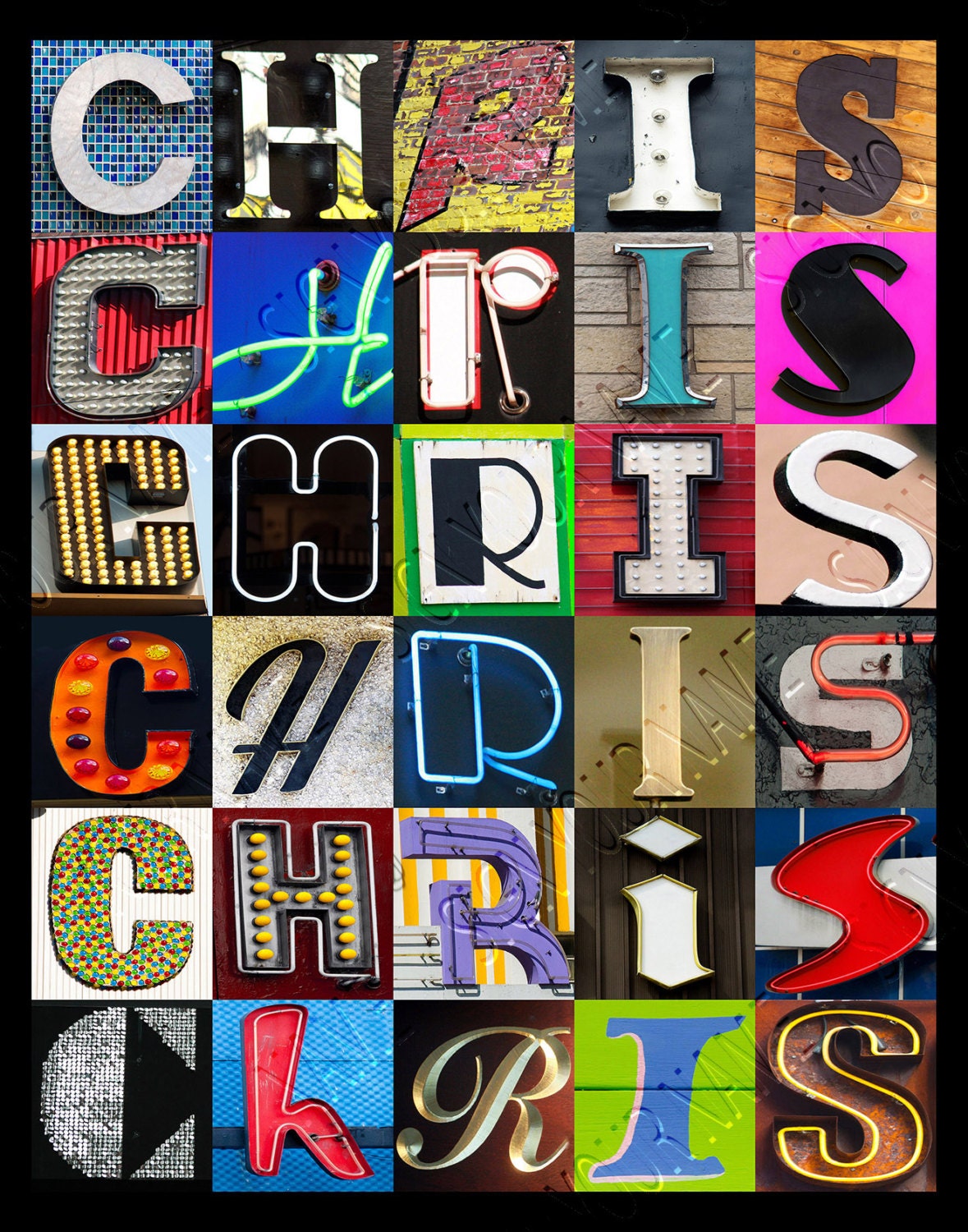 Chris Name Art