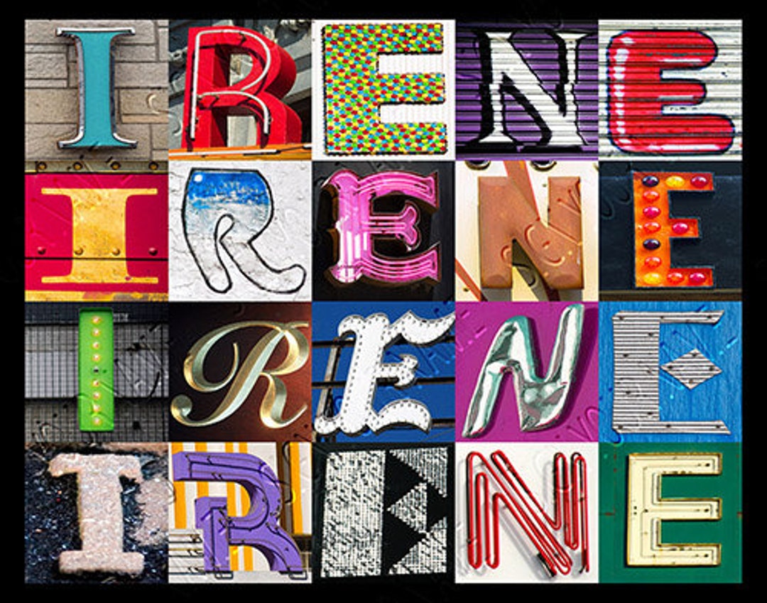 Personalized Poster Featuring IRENE Showcased in Photos of Letters From ...