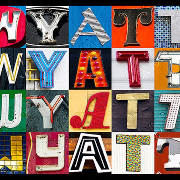 Wyatt Name Sign - Etsy