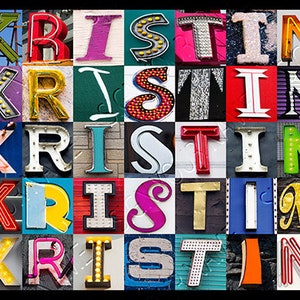KRISTEN or KRISTIN Personalized Poster Featuring Showcased in Photos of ...