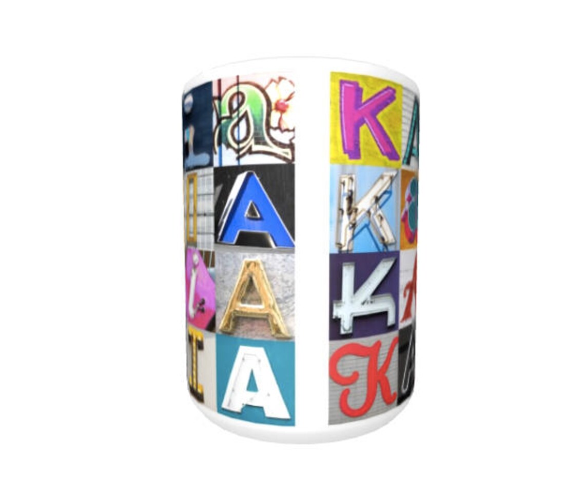 Personalized Coffee Mug Featuring the Name KAIA in Sign Letter - Etsy
