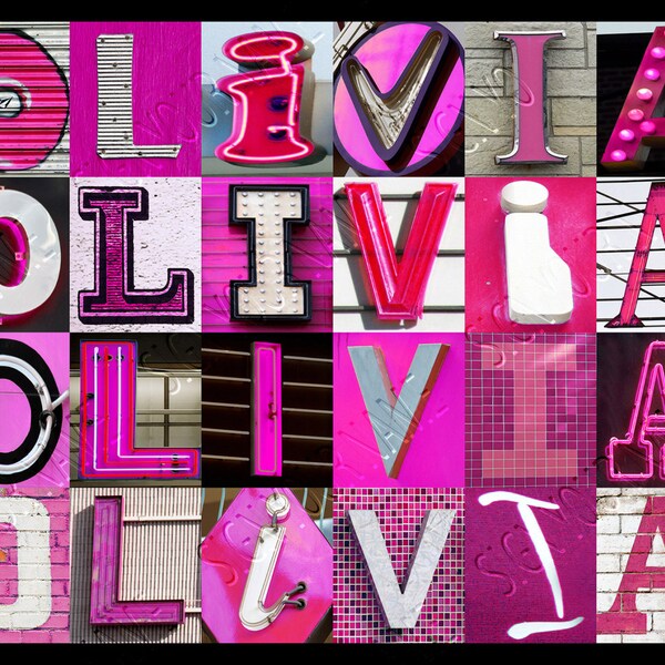 Olivia Name Art - Etsy