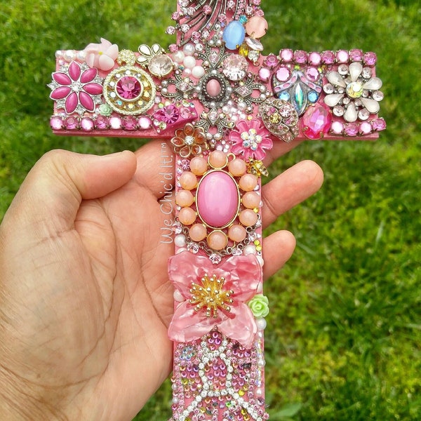 Jeweled Cross - Etsy
