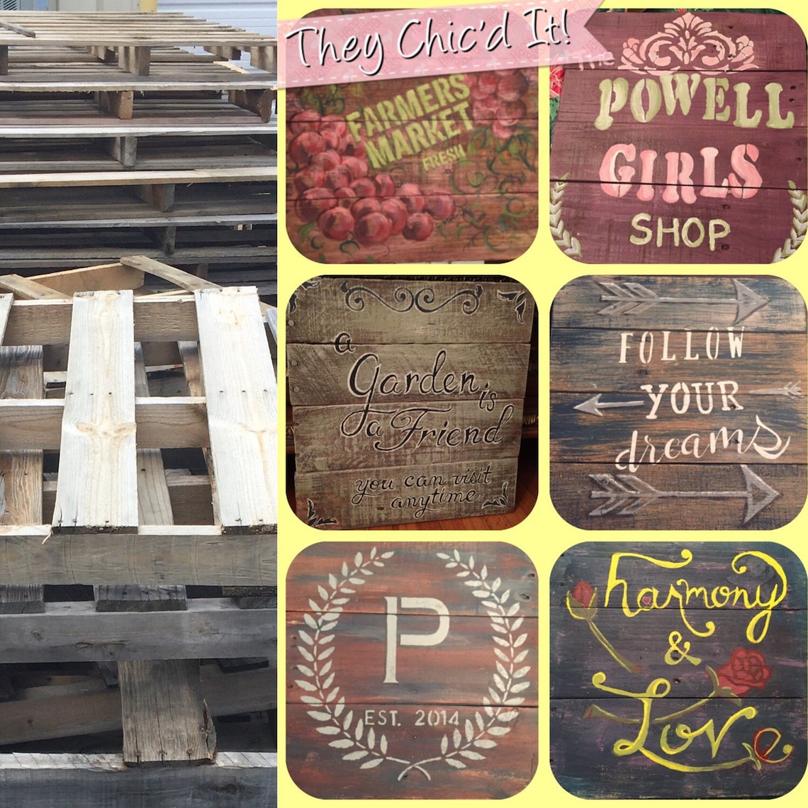 Personalized Pallet Signs Custom Order & DIY Craft Kits | Etsy