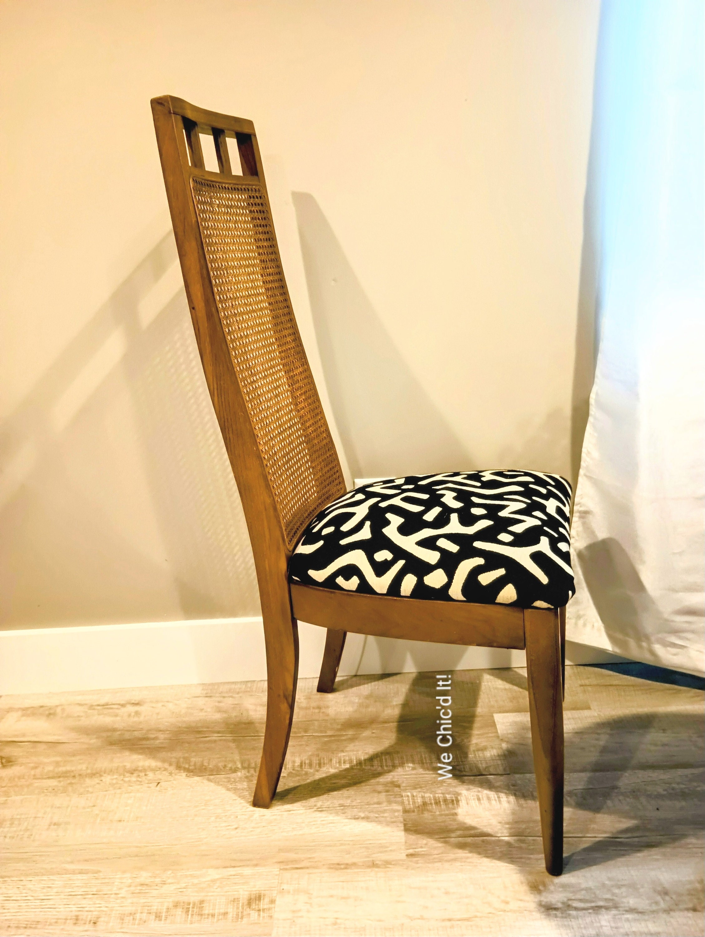 Vintage Mid Century Modern Dining Room or Office Chair W/afro Chic ...