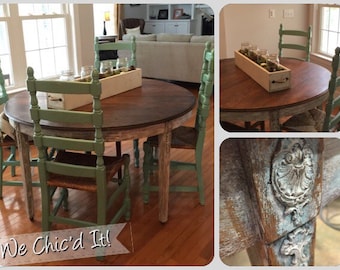 Rustic Farmhouse Dining Table Dining Room Set Dining Room - Etsy